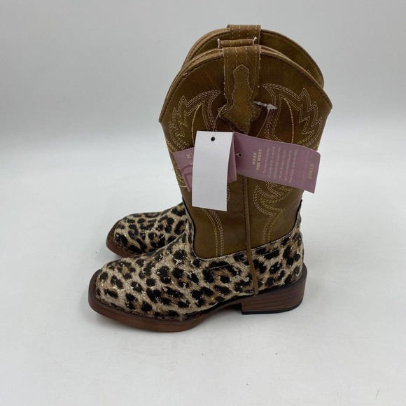 Roper | Shoes | Roper Girls Mismatch 9 Brown Leopard W Pink Glitter ...